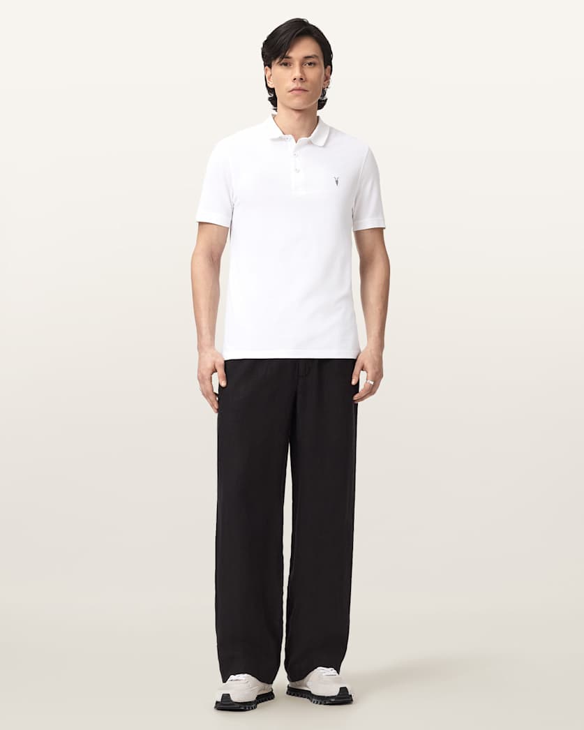 Reform Short Sleeve Polo Shirts 2 Pack WHITE/PITCH GREEN | ALLSAINTS US